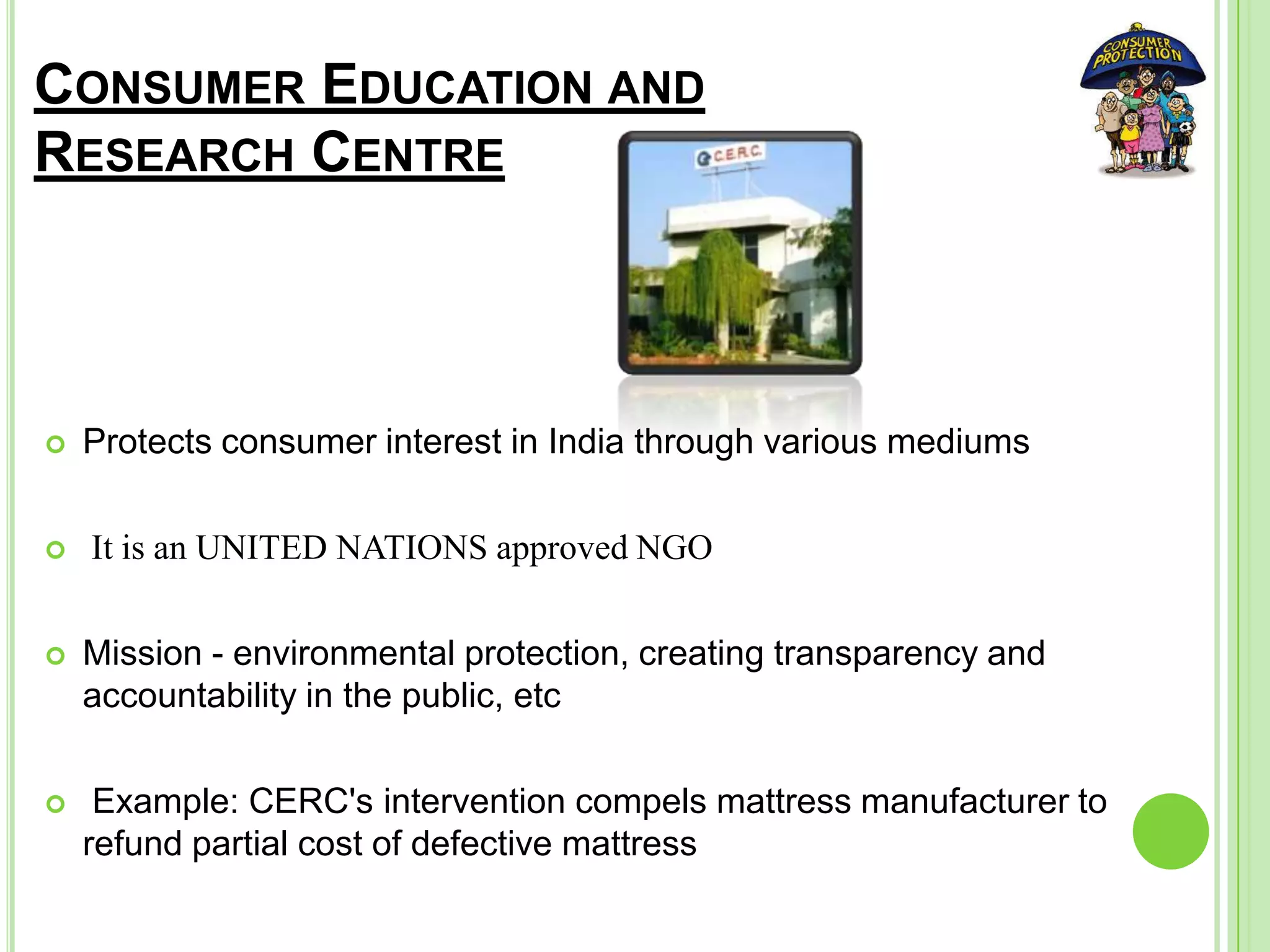 NEED FOR CONSUMER PROTECTION ACT | PPTX