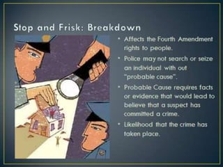 Law Final stop and frisk | PPTX