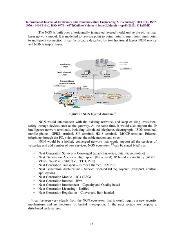 Lawful Interception Monitoring Using Distributed Architecture For Ngn 2 Pdf