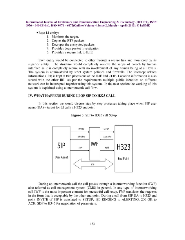 Lawful interception monitoring using distributed architecture for ngn 2 ...