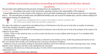 Concepts and types of vacations | PPTX | Holidays