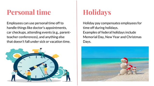 Concepts and types of vacations | PPT