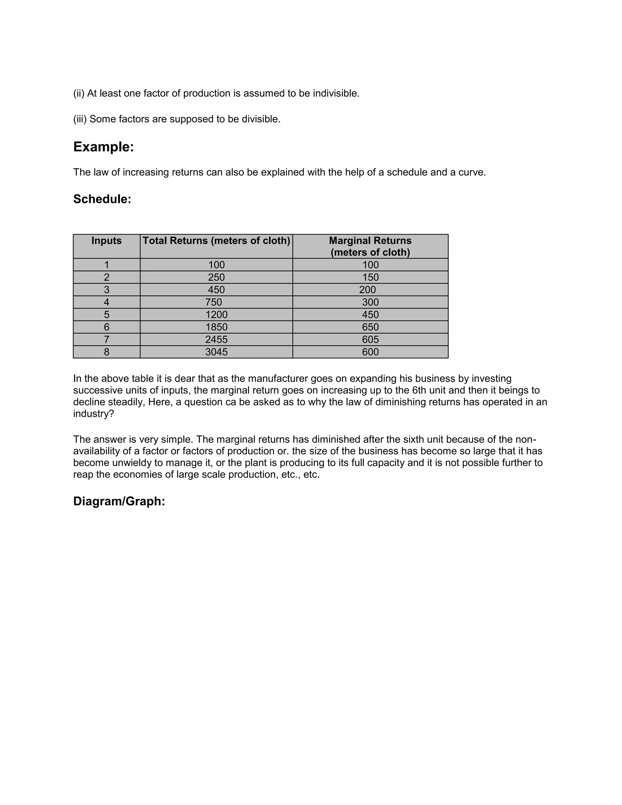 Law increasing returns | PDF