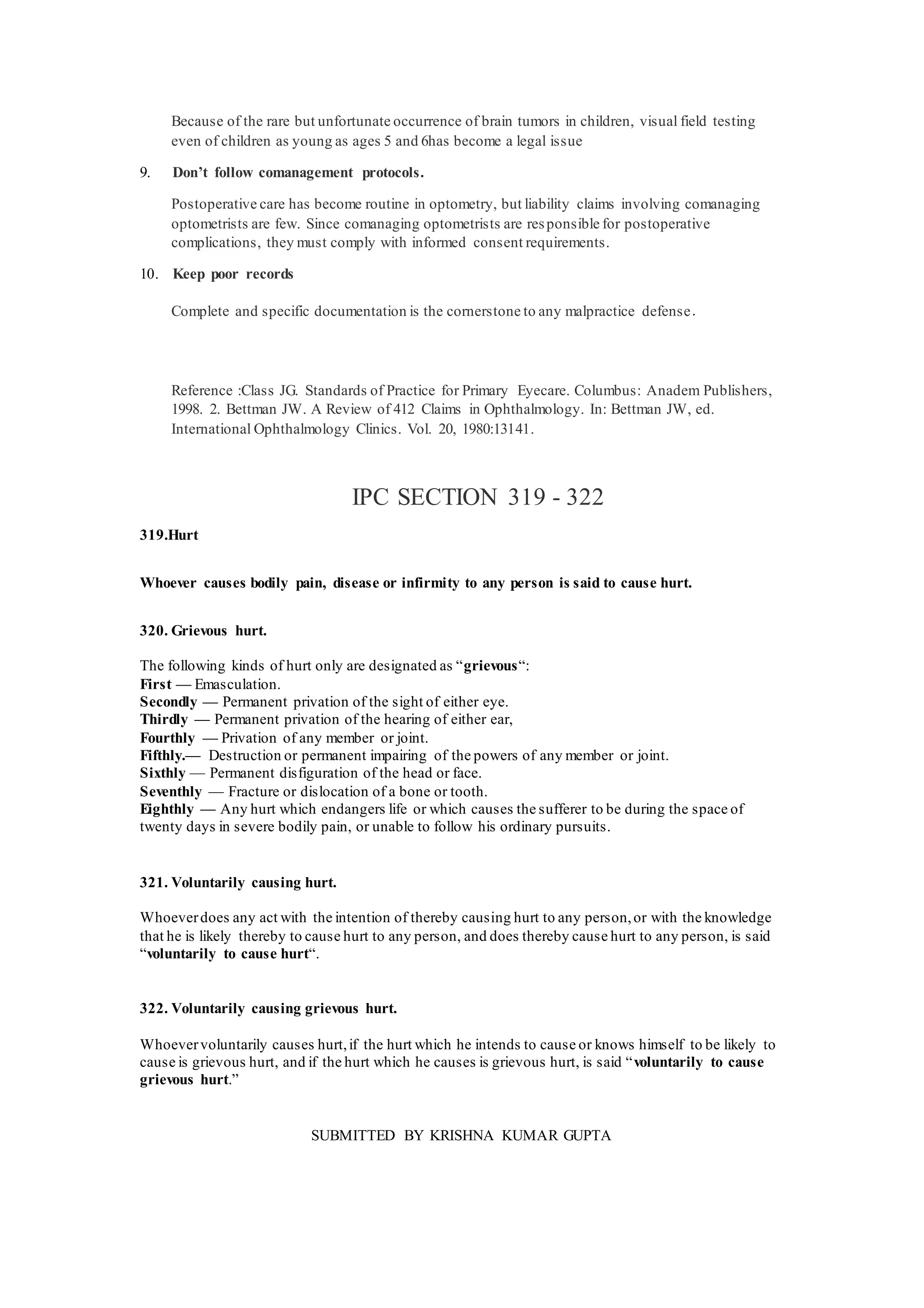 Law in optometry | DOCX