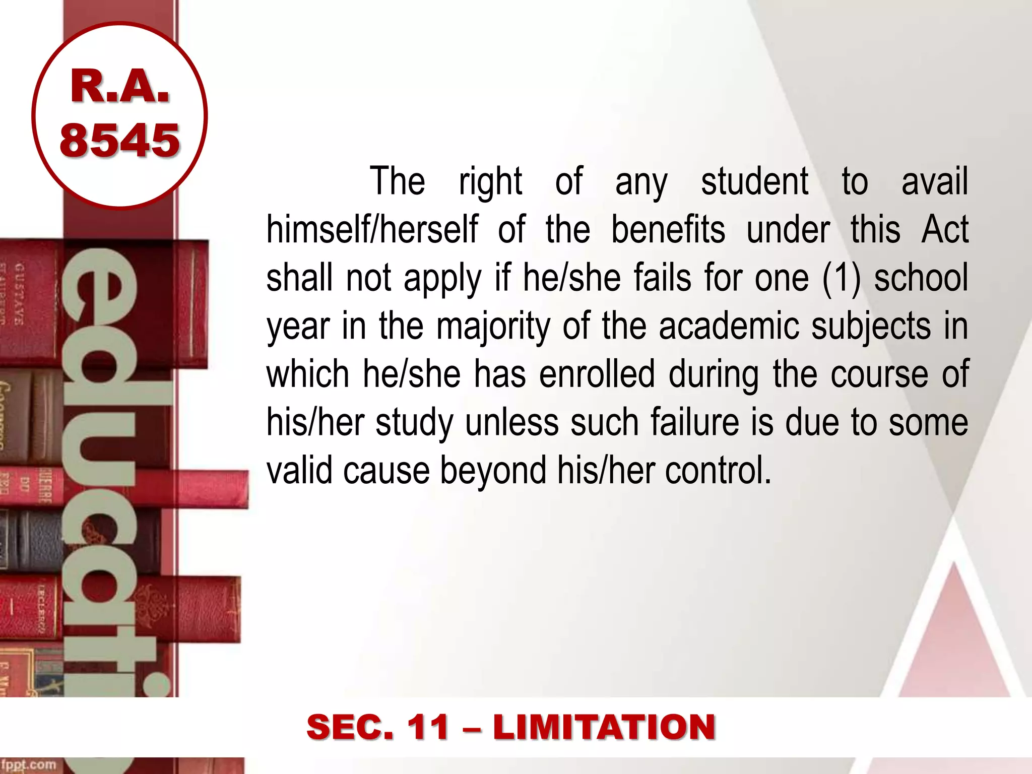 Levie M. Discaya - Comparative Analysis of R.A. 6728 and R.A.8545 ...
