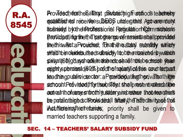 Levie M. Discaya - Comparative Analysis of R.A. 6728 and R.A.8545 | PPTX | Student Financial Aid ...