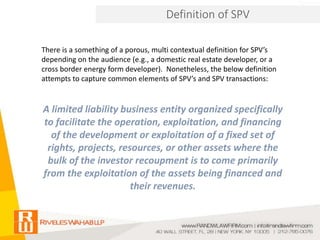 Corporate Structuring and Fundraising for Single Purpose Vehicles | PPTX