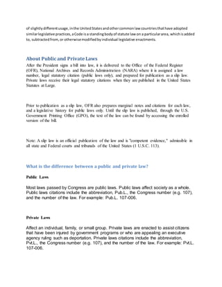 Law making in u.s | DOCX | Law