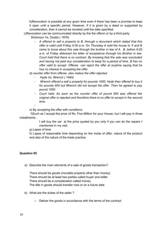 Law model paper with answers | DOC