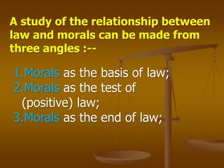 Law & Morality omm | PPTX