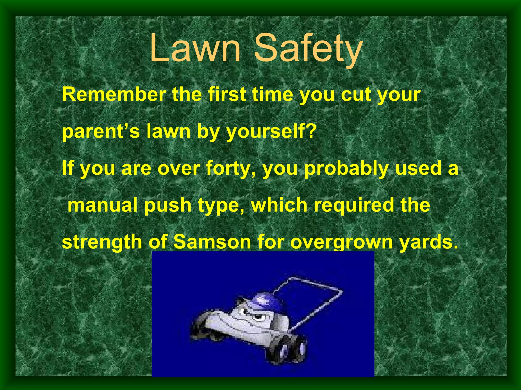 Lawn Mower Safety | PPS