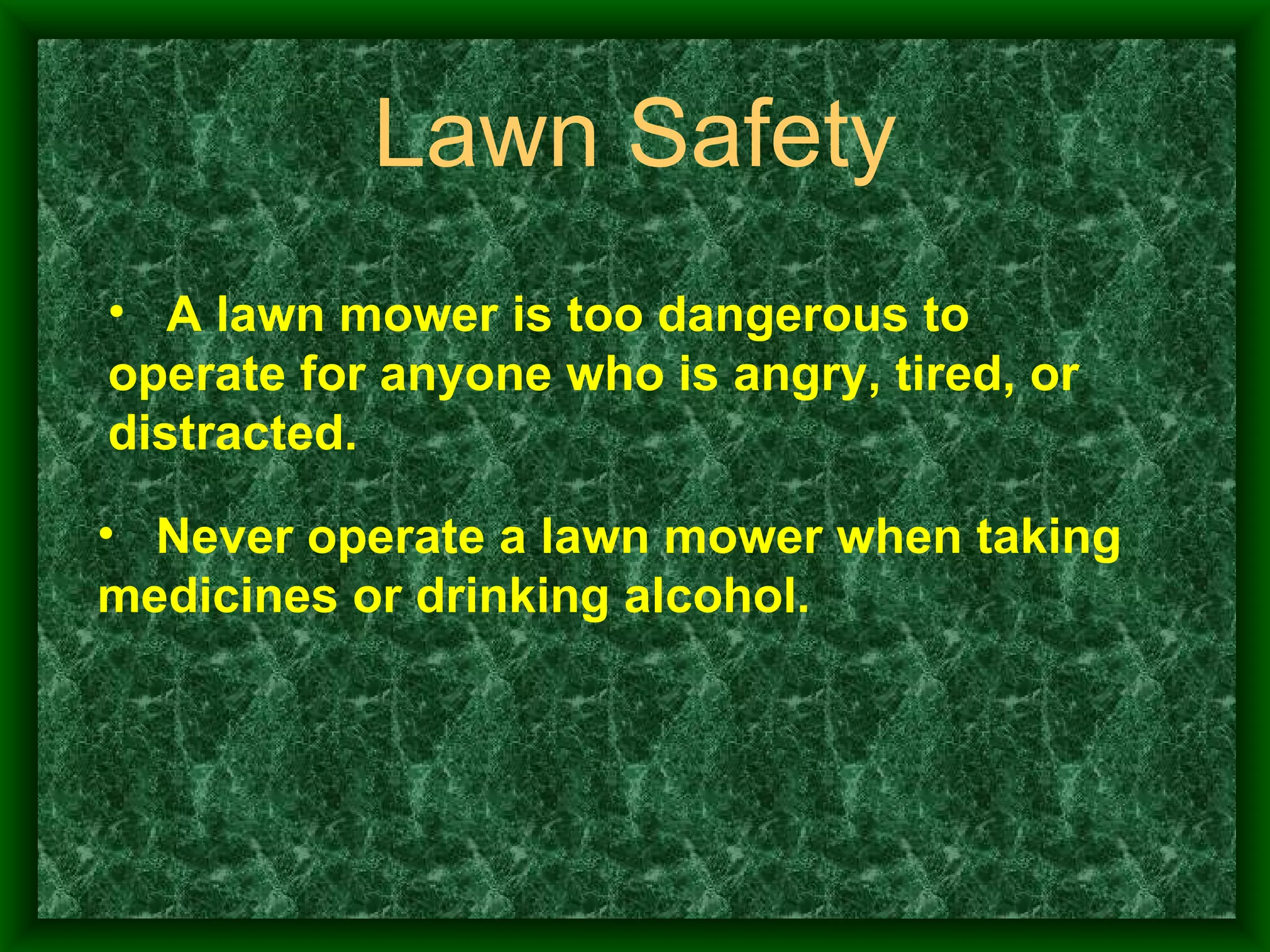 Lawn Mower Safety | PPS