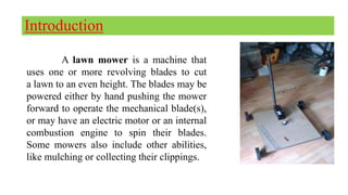 Lawn mower presentation | PPTX