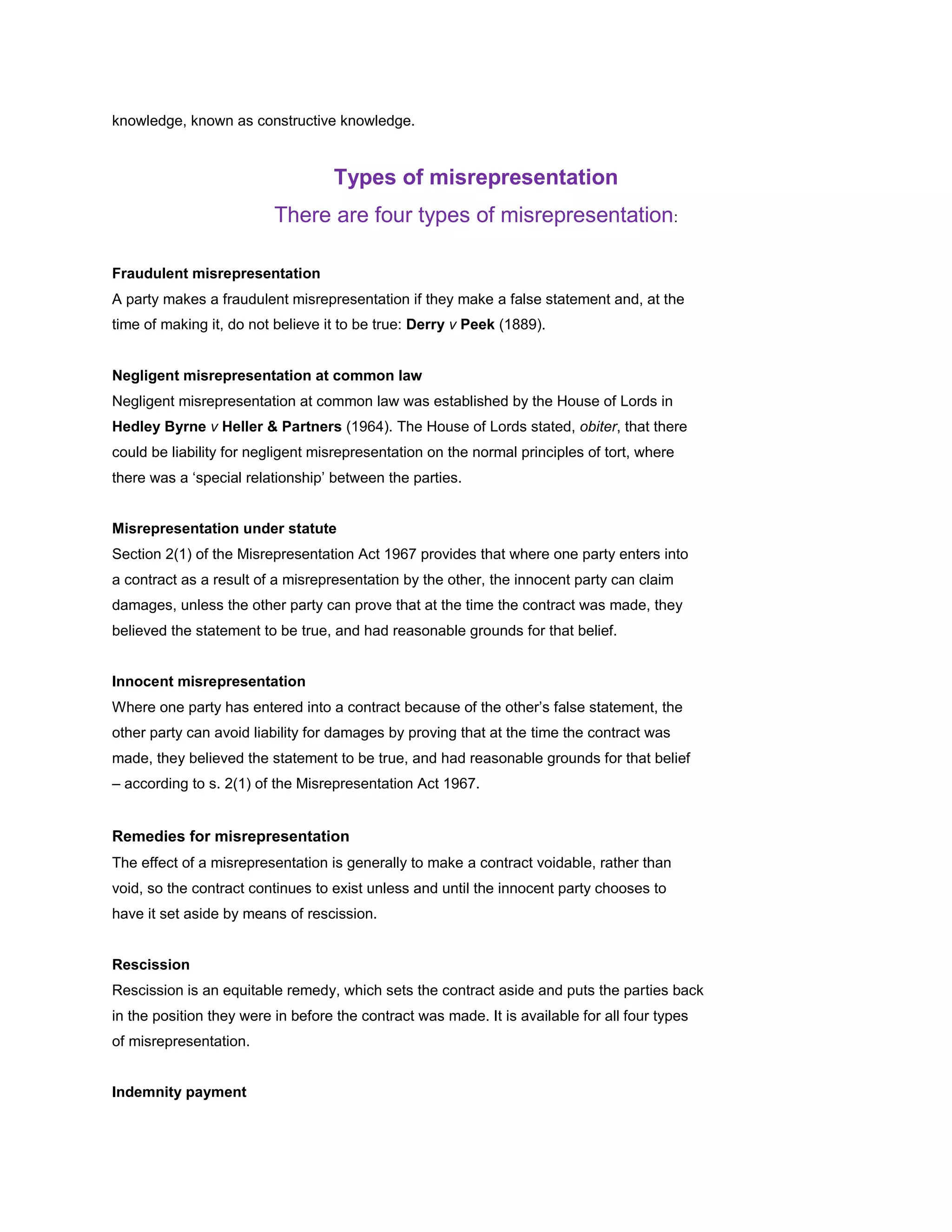 Law notes ( Torts and Contract) | DOCX