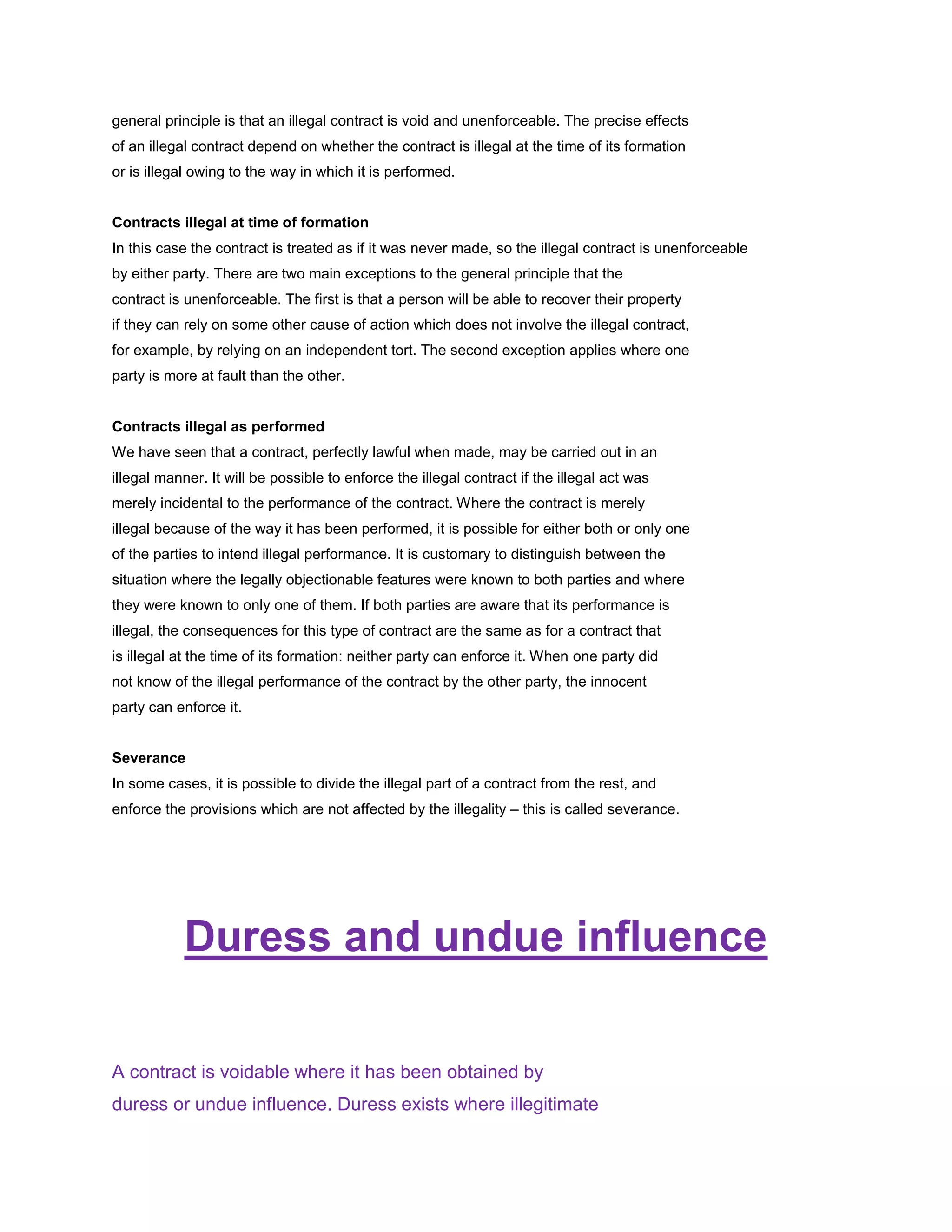 Law notes ( Torts and Contract) | DOCX