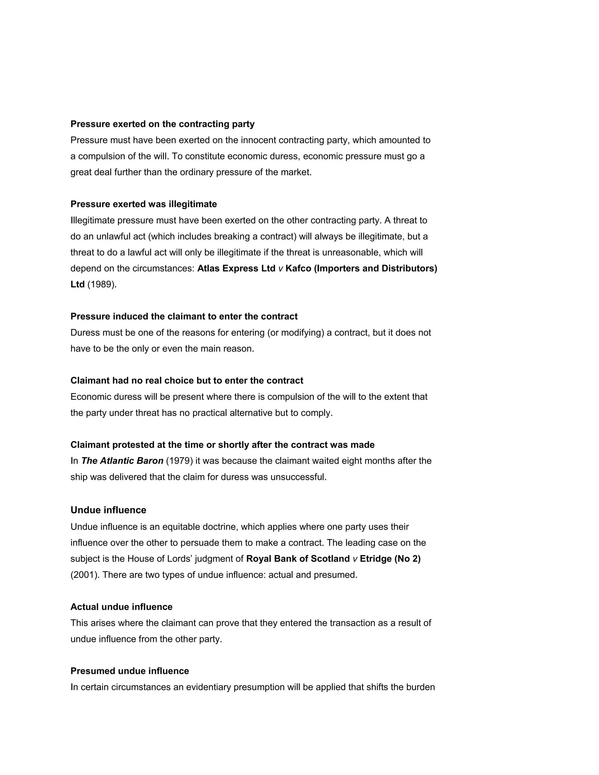 Law notes ( Torts and Contract) | DOCX