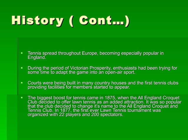 Lawn tennis | PPT | Tennis | Sports