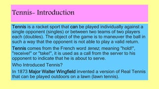 Lawn Tennis | PPTX