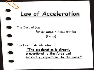 Law Of Acceleration