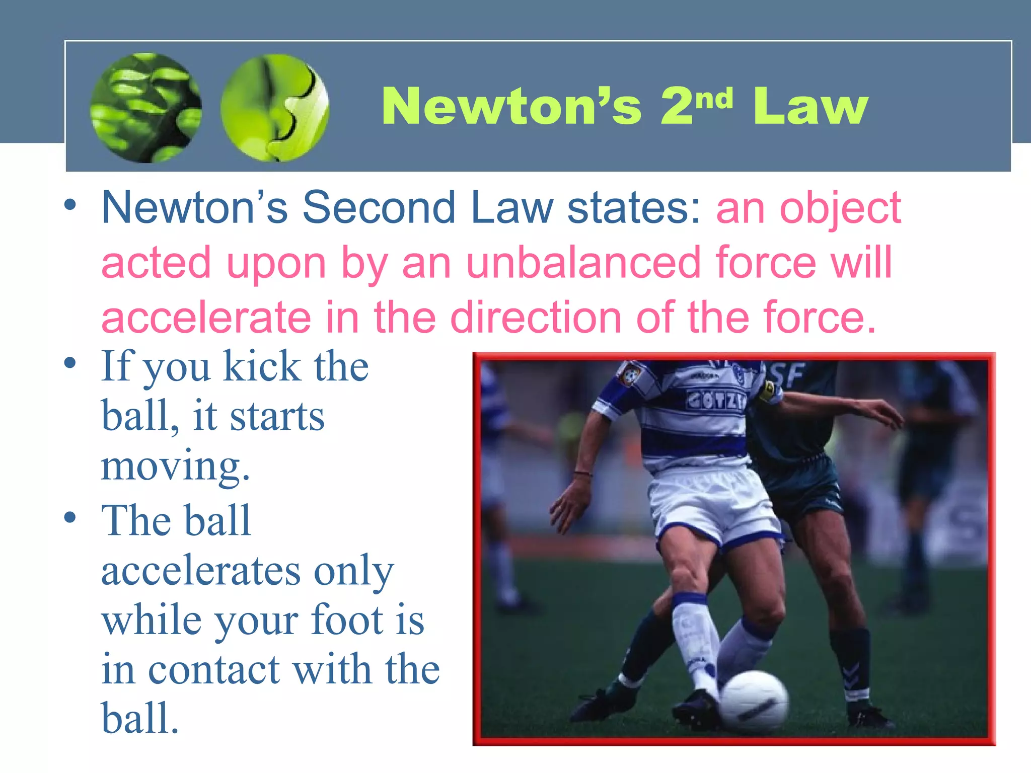 Law of acceleration | PPT