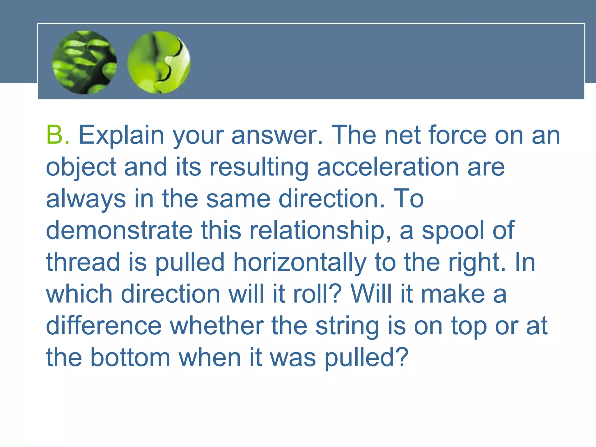 Law of acceleration | PPT