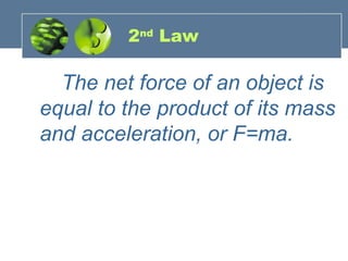 Law of acceleration | PPT