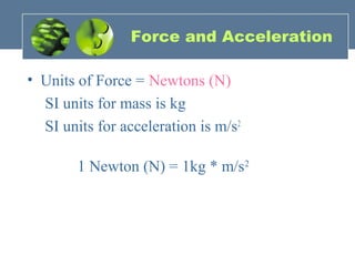Law of acceleration | PPT