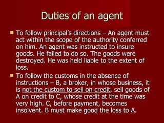 Law of agency | PPT