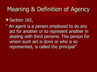 Law of agency | PPT