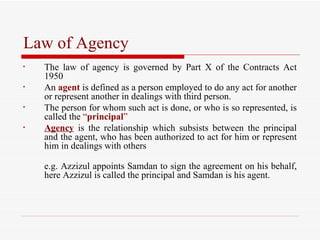 Law of agency | PPT