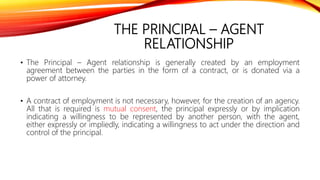 Law of Agency | PPTX
