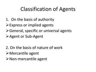 Law of agency final | PPTX