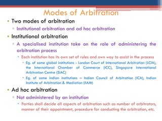Law of Arbitration by Niddhi Parmar | PDF