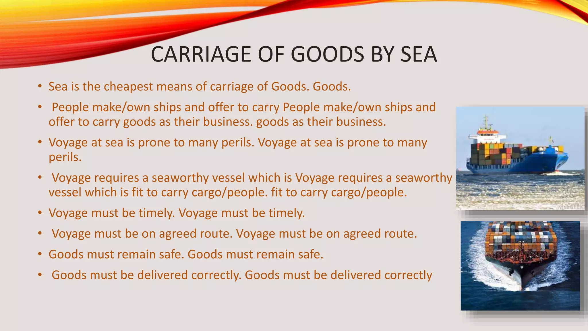 Law of Carriage of Goods.pptx