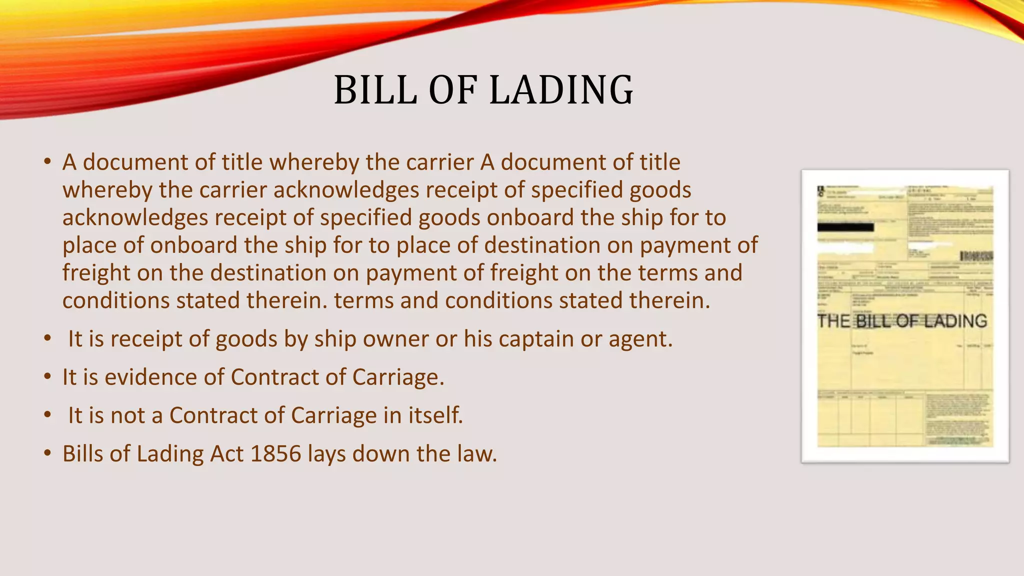 Law of Carriage of Goods.pptx