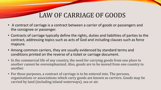 Law of Carriage of Goods.pptx