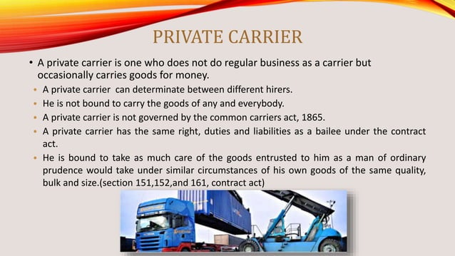 Law of Carriage of Goods.pptx | Rail Travel | Travel Type