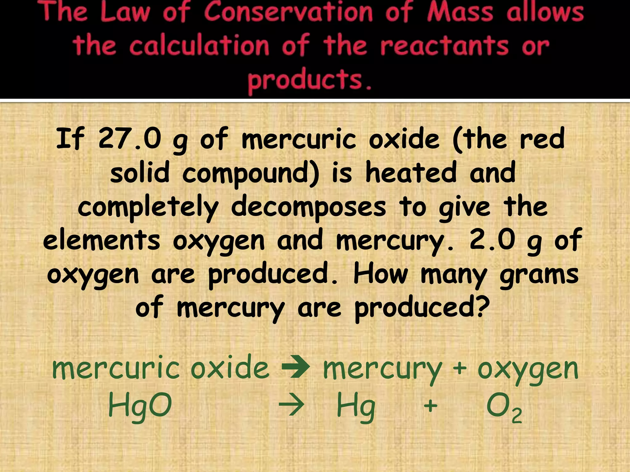 Law of conservation of mass 1 | PPTX