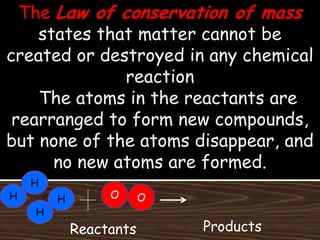 Law of conservation of mass 1 | PPTX