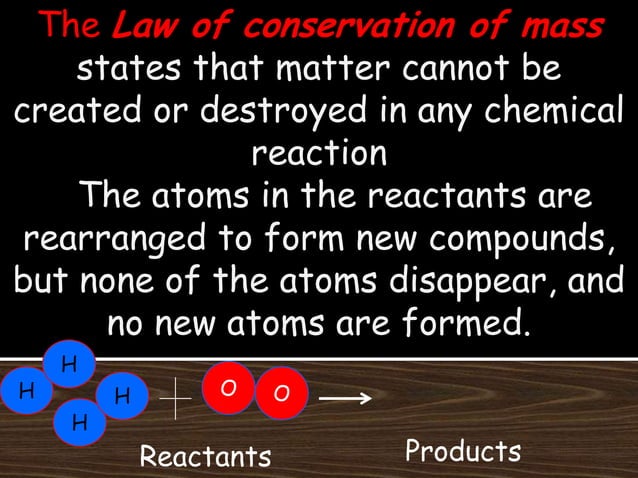 Law of conservation of mass 1 | PPTX