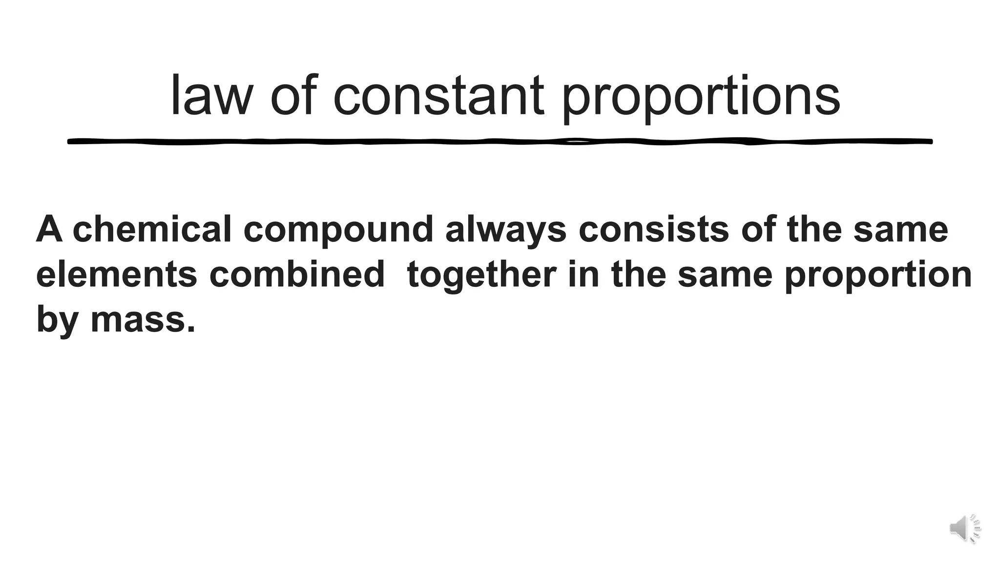 Law of constant proportion | PPTX