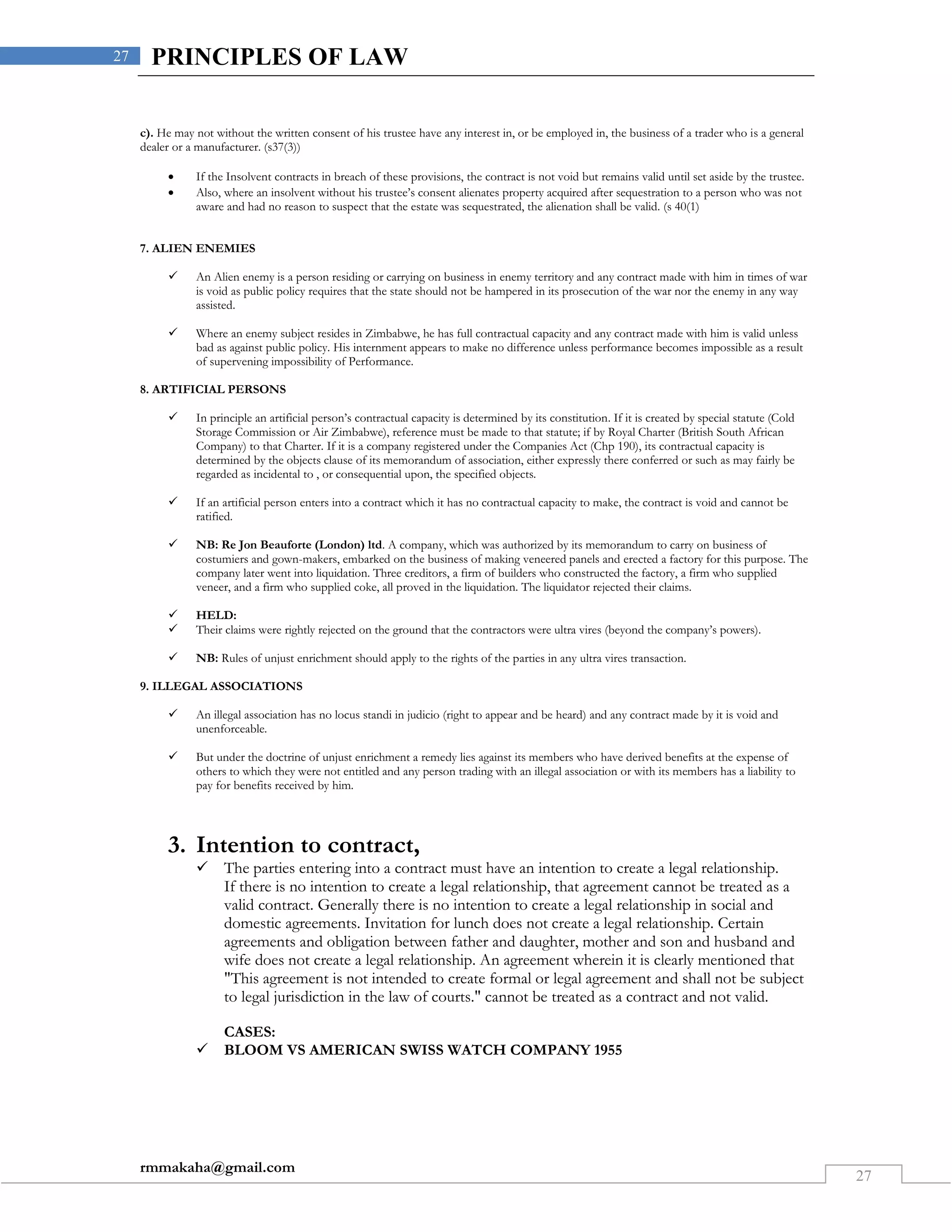 Ari Pregen - Law Contracts | DOCX