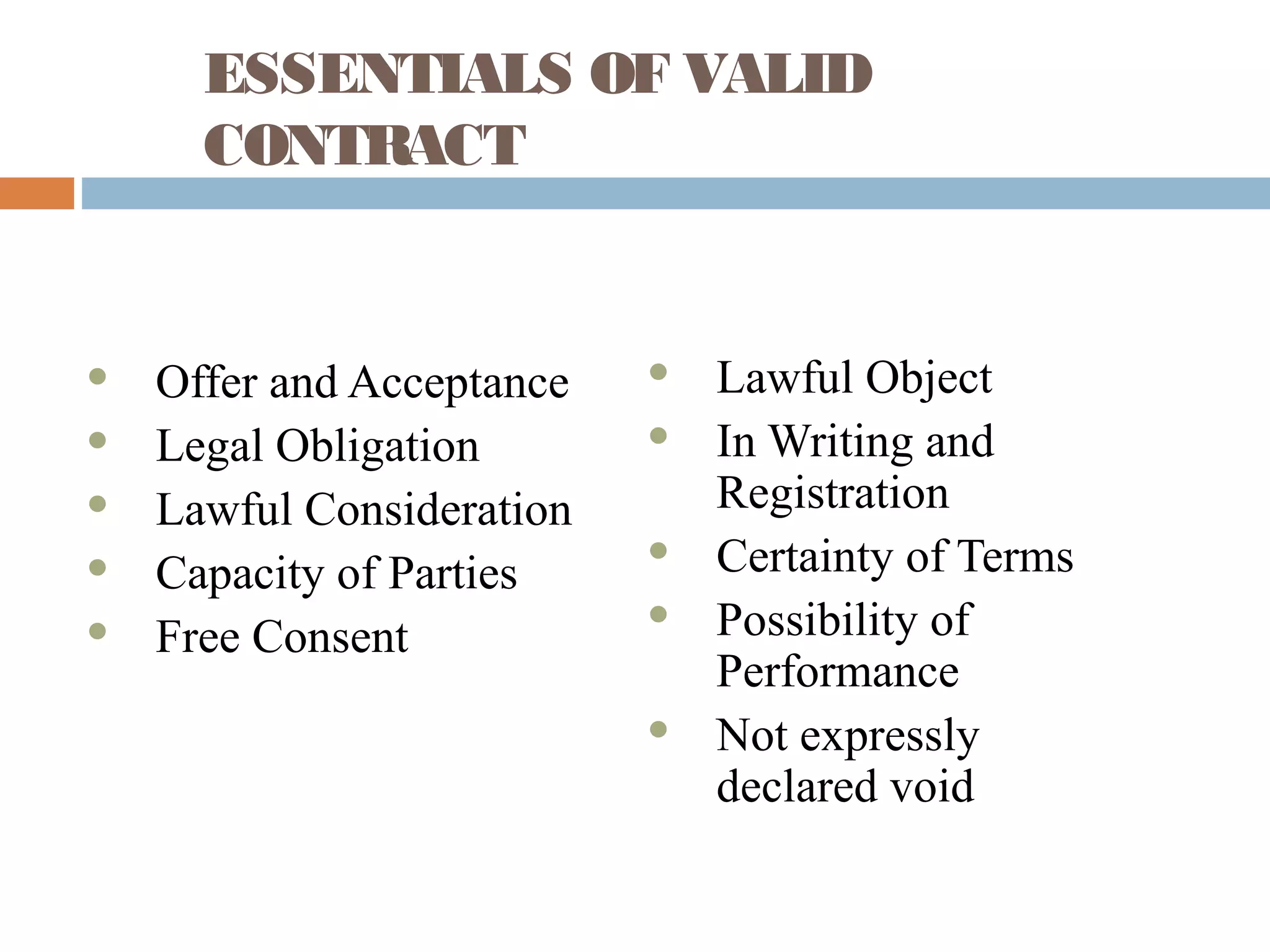 Law of contract | PPT
