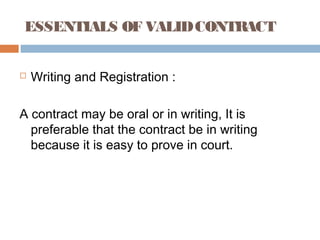Law of contract | PPT