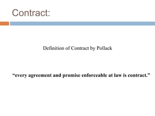 Law of contract | PPT