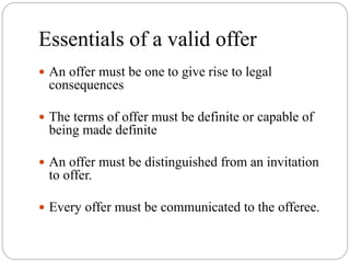 Law of contract | PPT