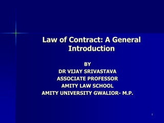 Law of contract introduction | PPT
