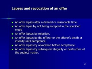 Law of contract introduction | PPT