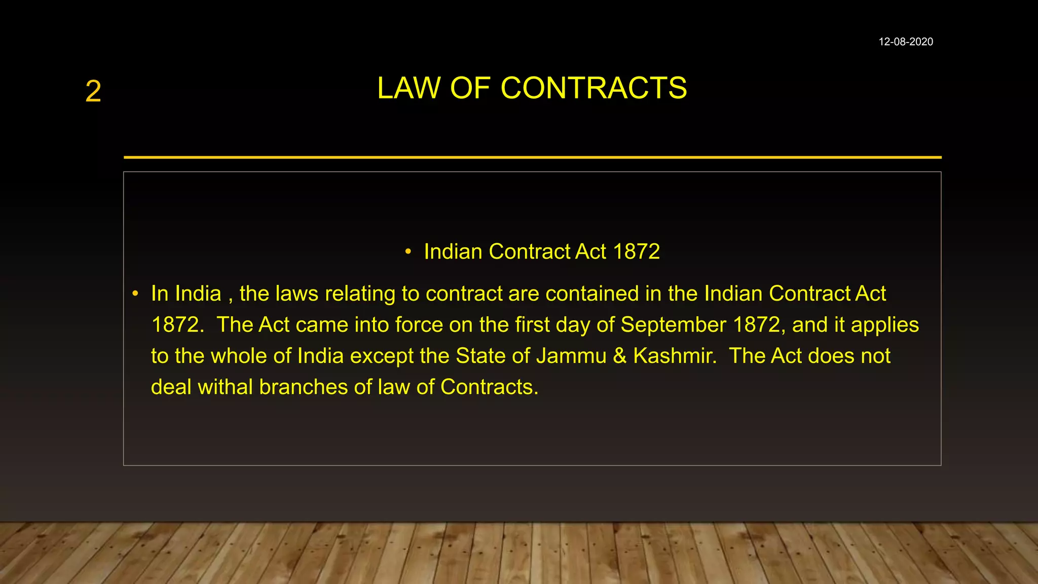 Law of contracts | PPT