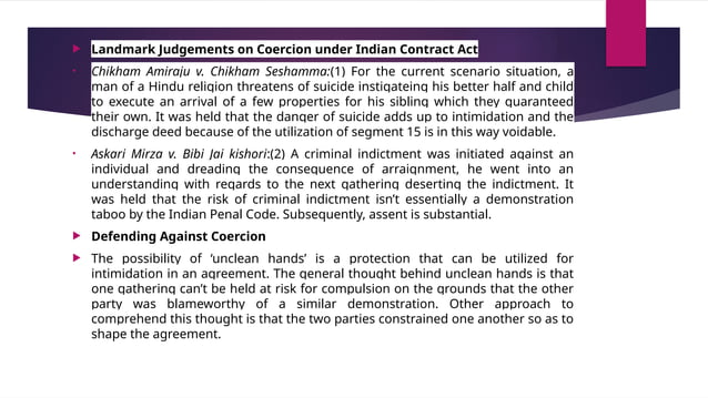 contract free consent unit 2 law of contract pptx | PPT